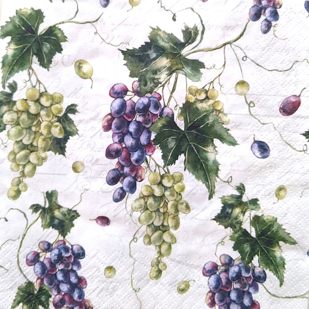 Decorative Paper Napkins | Lush Grapevine | Decoupage Crafting Tissue ...