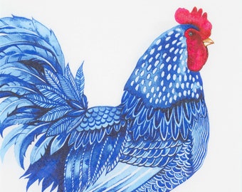 Decoupage Napkins Chicken Rooster Paper Napkins Set of 3 Cocktail Size ...