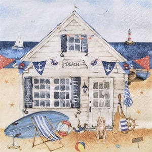 Decoupage Paper Napkins | Beach Vacation | Crafting Tissue | - Etsy