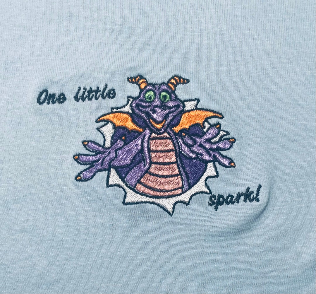 Disney Figment pocket Design Embroidery T-shirt sweatshirt or Hoodie - Etsy