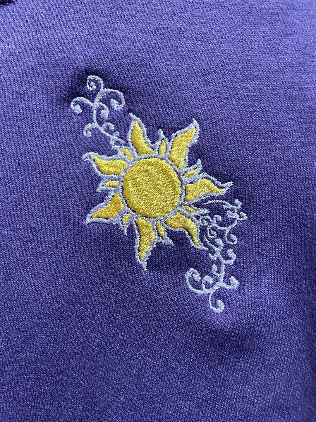 Disney Tangled Embroidered Sweatshirt | Rapunzel Sundrop Flower - Etsy