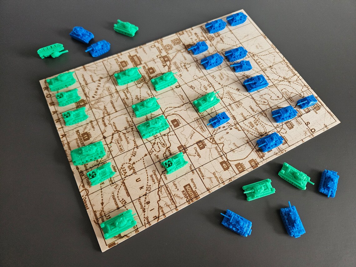 WW2 Tank Board Game Set Breakthrough - Etsy