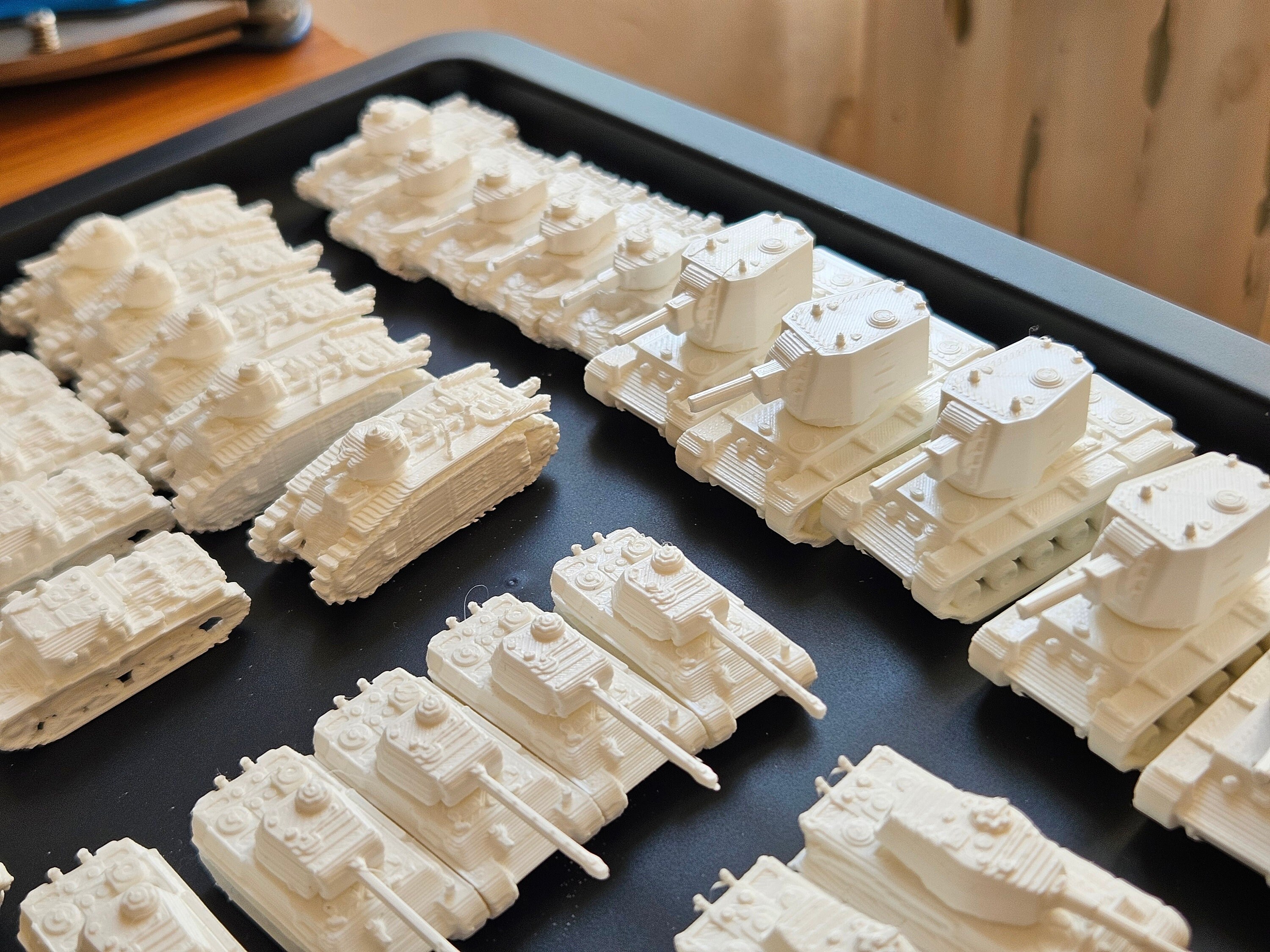 Set of 10 1/144 Miniature Models Kit - WW2 Board Games, Painting ...