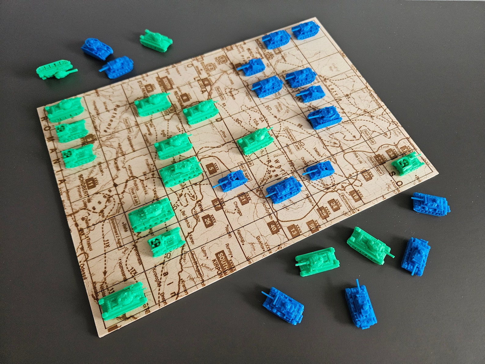 WW2 Tank Board Game Set Breakthrough - Etsy