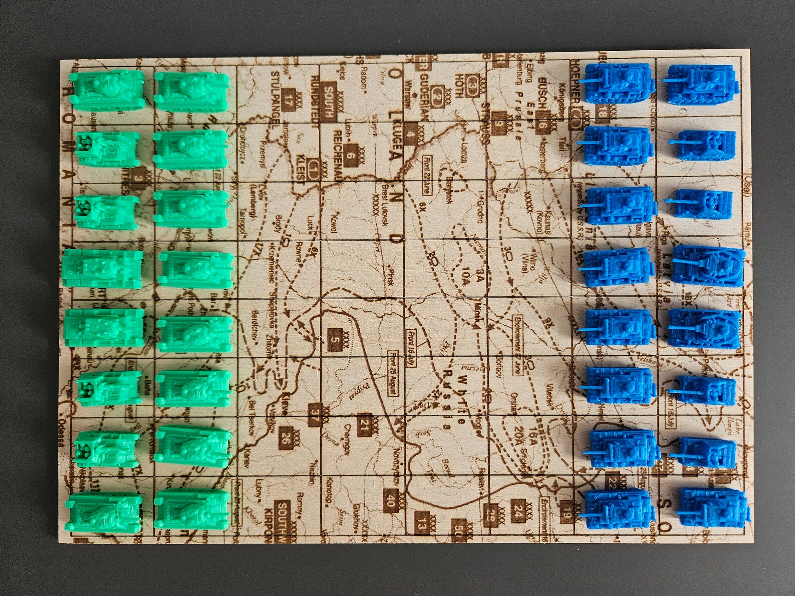 WW2 Tank Board Game Set Breakthrough - Etsy