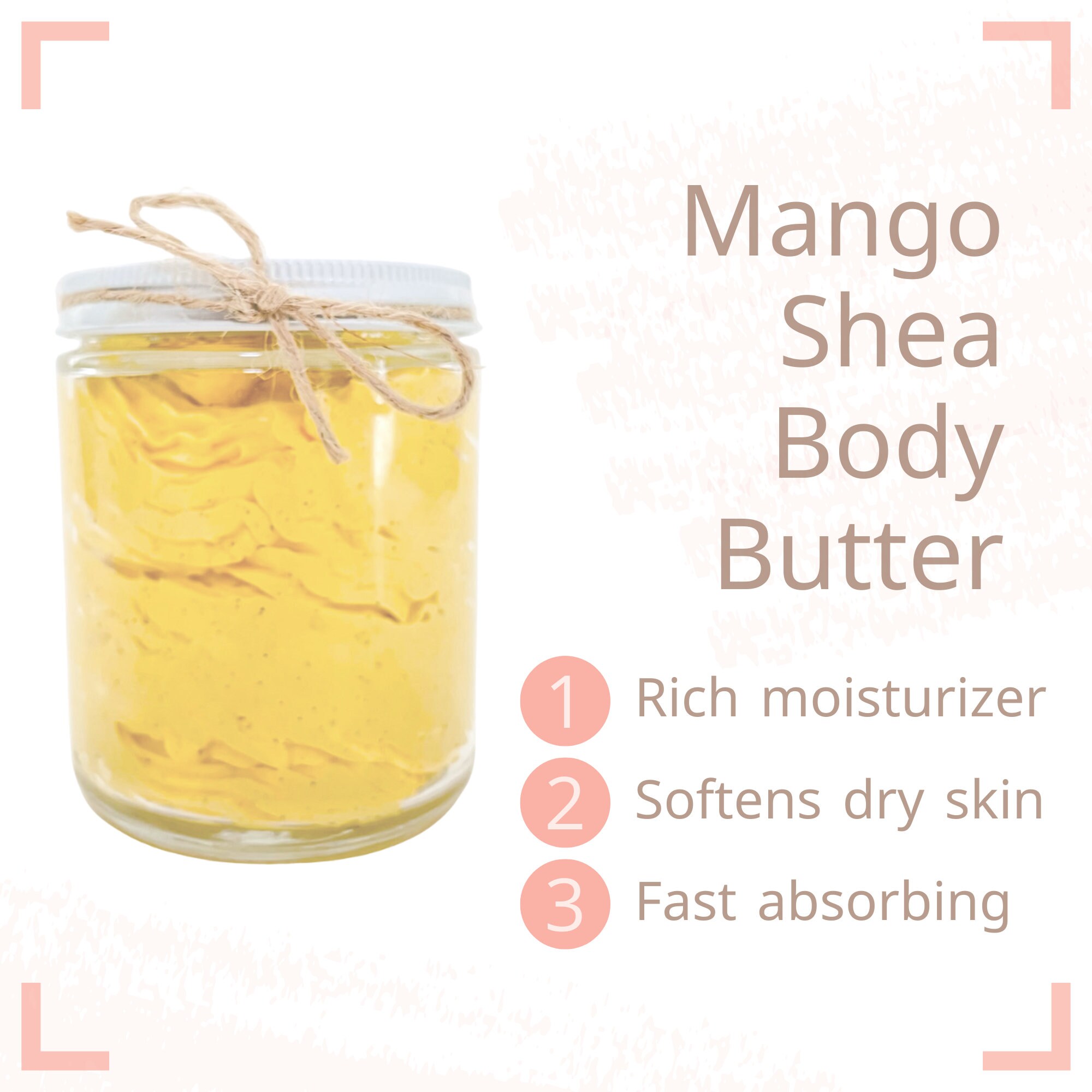 Mango Shea Body Butter Natural Moisturizer All Skin Types - Etsy