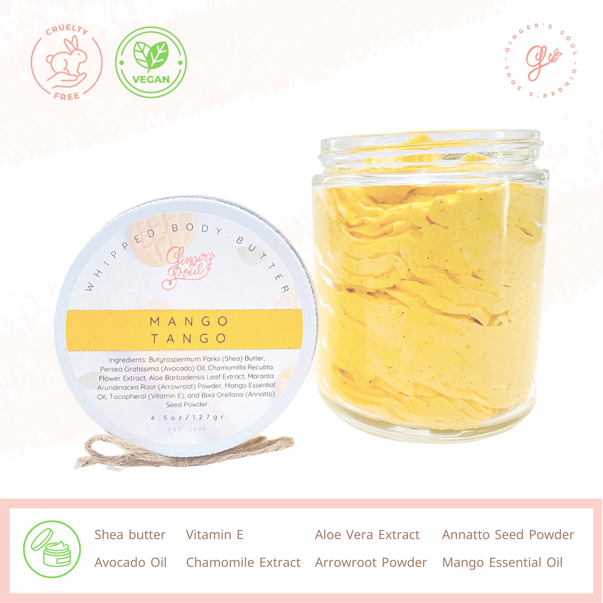 Mango Shea Body Butter Natural Moisturizer All Skin Types - Etsy