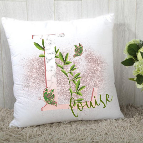 Initial Cushion - Etsy