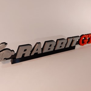 Volkswagen Rabbit GTI Logo - Etsy Canada