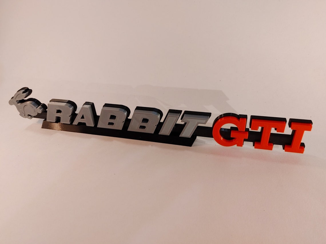 Volkswagen Rabbit GTI Logo - Etsy Canada
