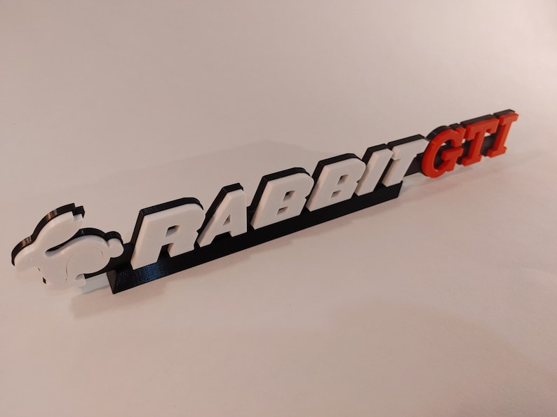 Volkswagen Rabbit GTI Logo - Etsy