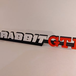 Volkswagen Rabbit GTI Logo - Etsy Canada