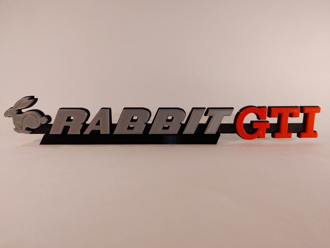 Volkswagen Rabbit GTI Logo - Etsy