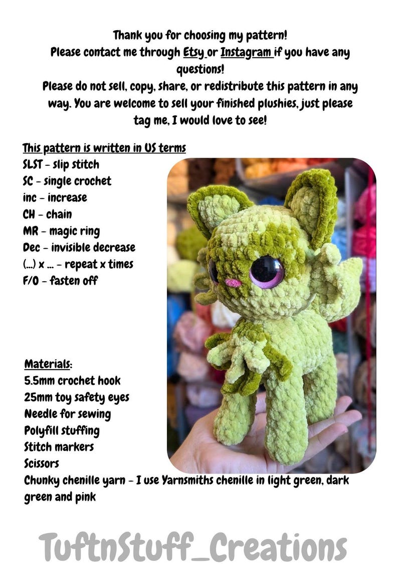 Sprigatito the Leaf Kitten Amigurumi Crochet Pattern *DIGITAL PATTERN ...