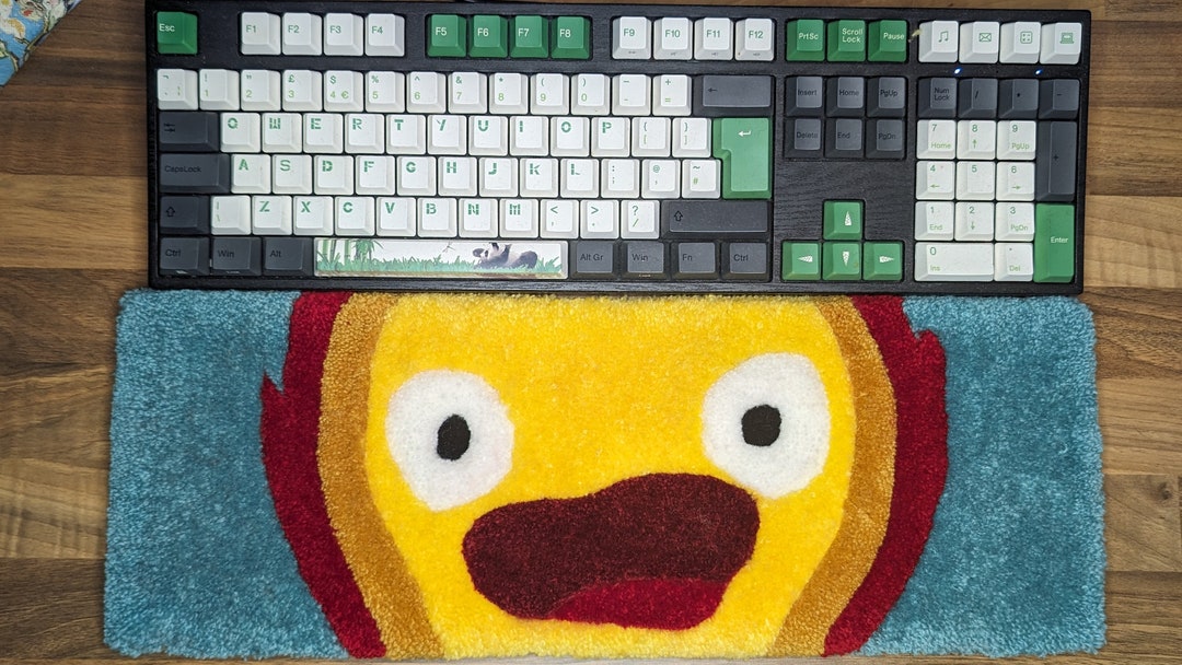 Tufted Keyboard Rug Calcifer Fire Demon - Etsy
