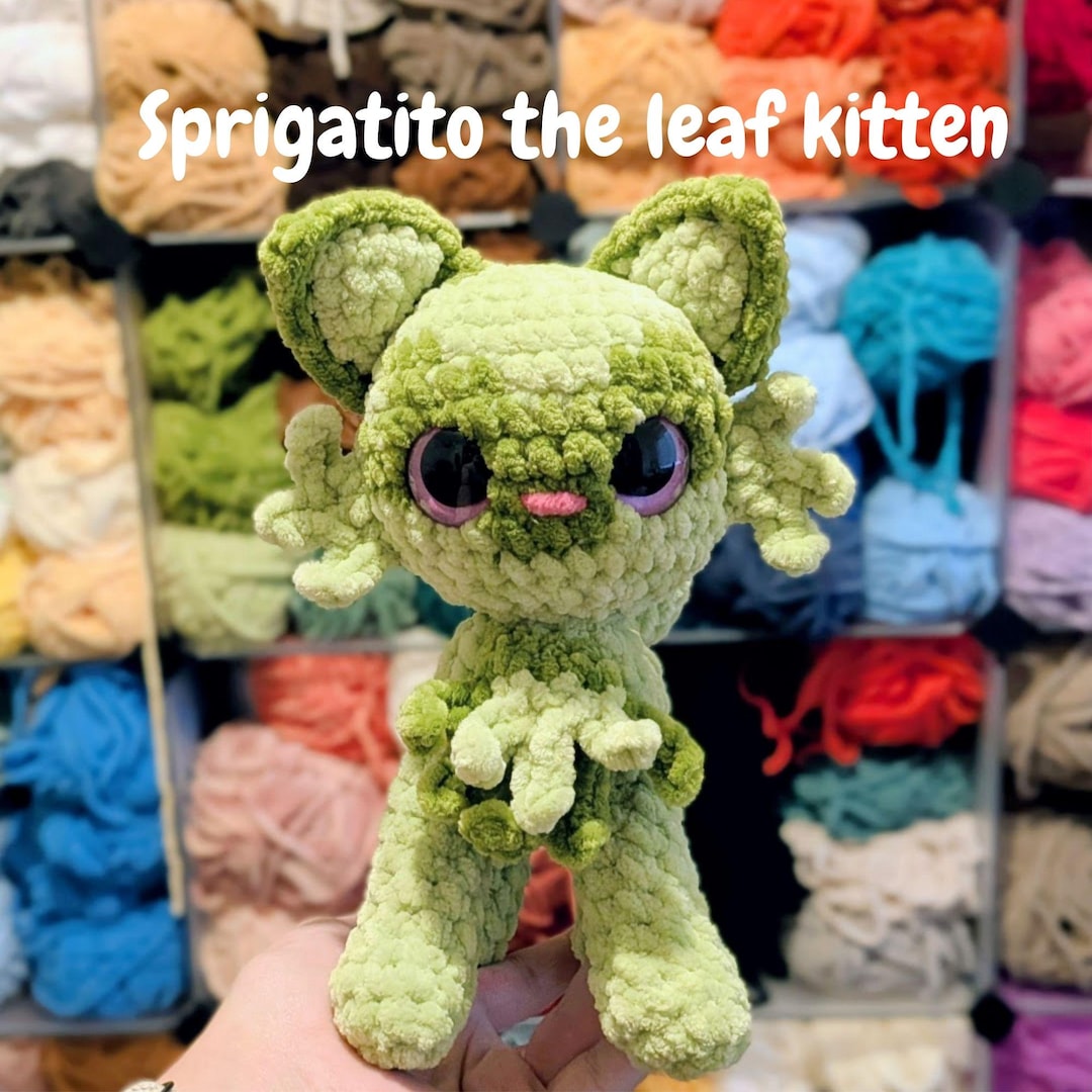 Sprigatito the Leaf Kitten Amigurumi Crochet Pattern *DIGITAL PATTERN ...