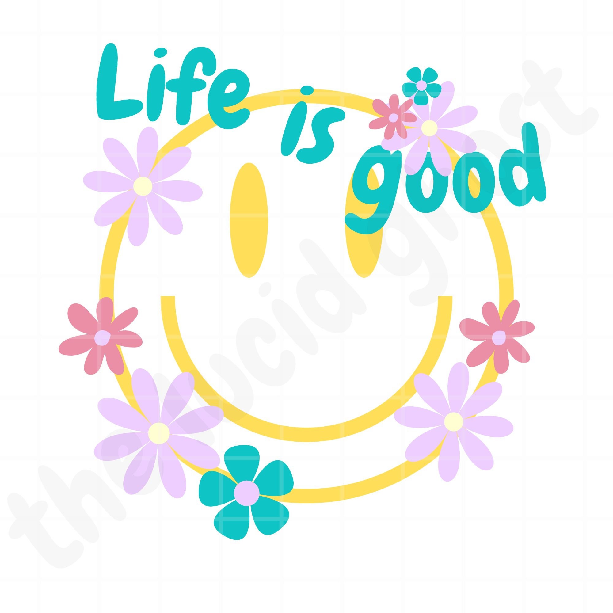 Life is Good SVG PNG JPG Sublimation or Cutting File Perfect for Vinyl ...
