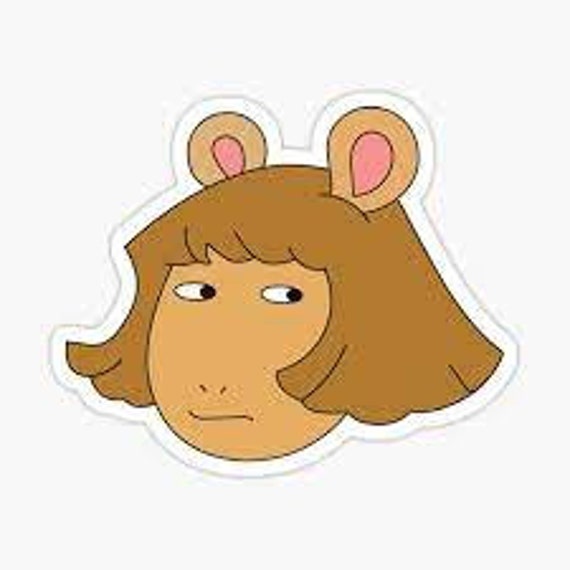 Dw Meme Dw Arthur Stickers Side Eye Dw Etsy