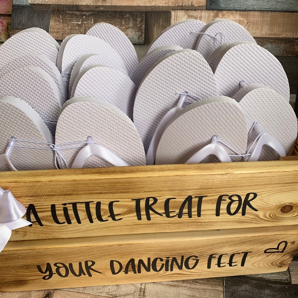 A little treat for your dancing feet Flip flop crate flip | Etsy