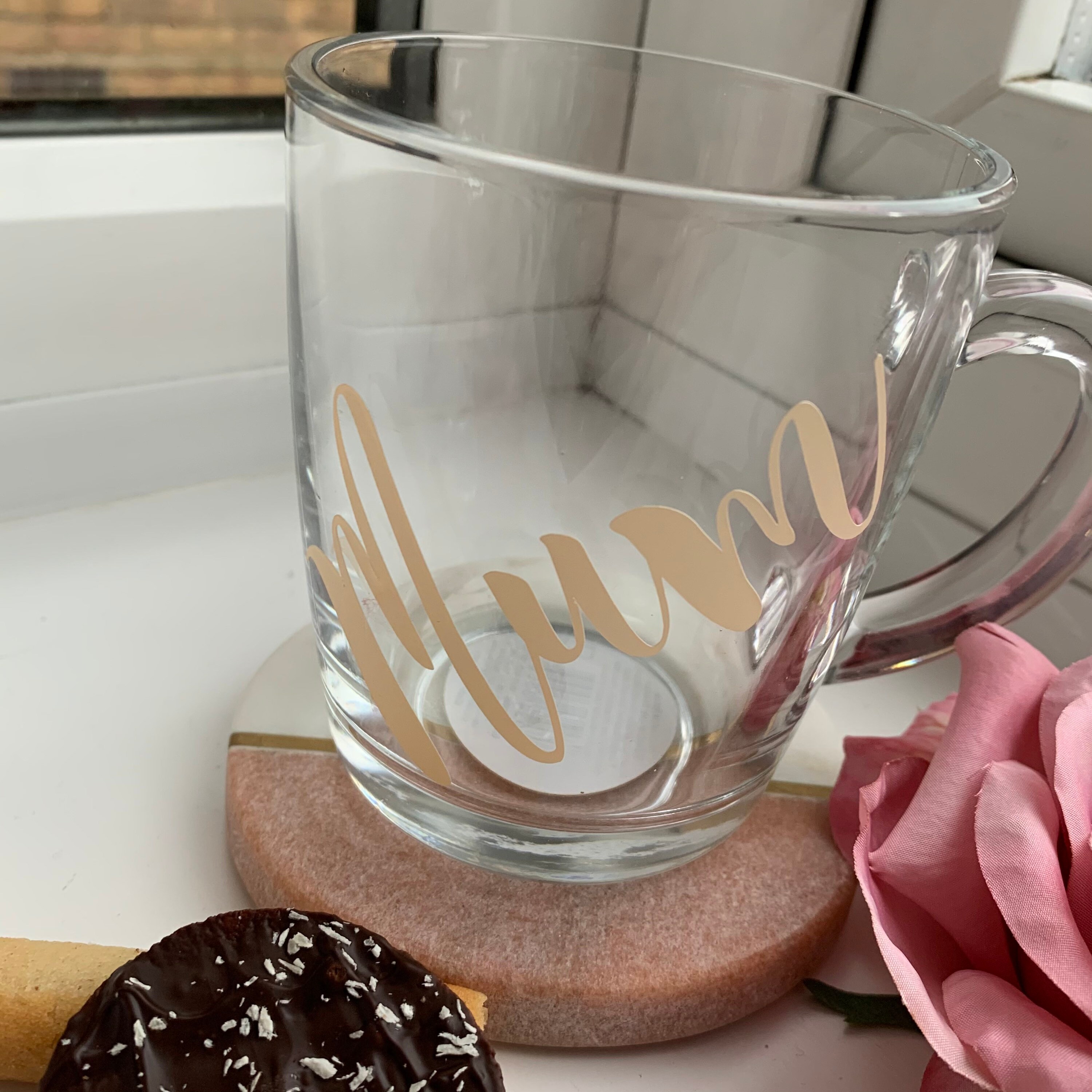 Mothers Day gift Glass mug mum mug gifts for mum birthday | Etsy