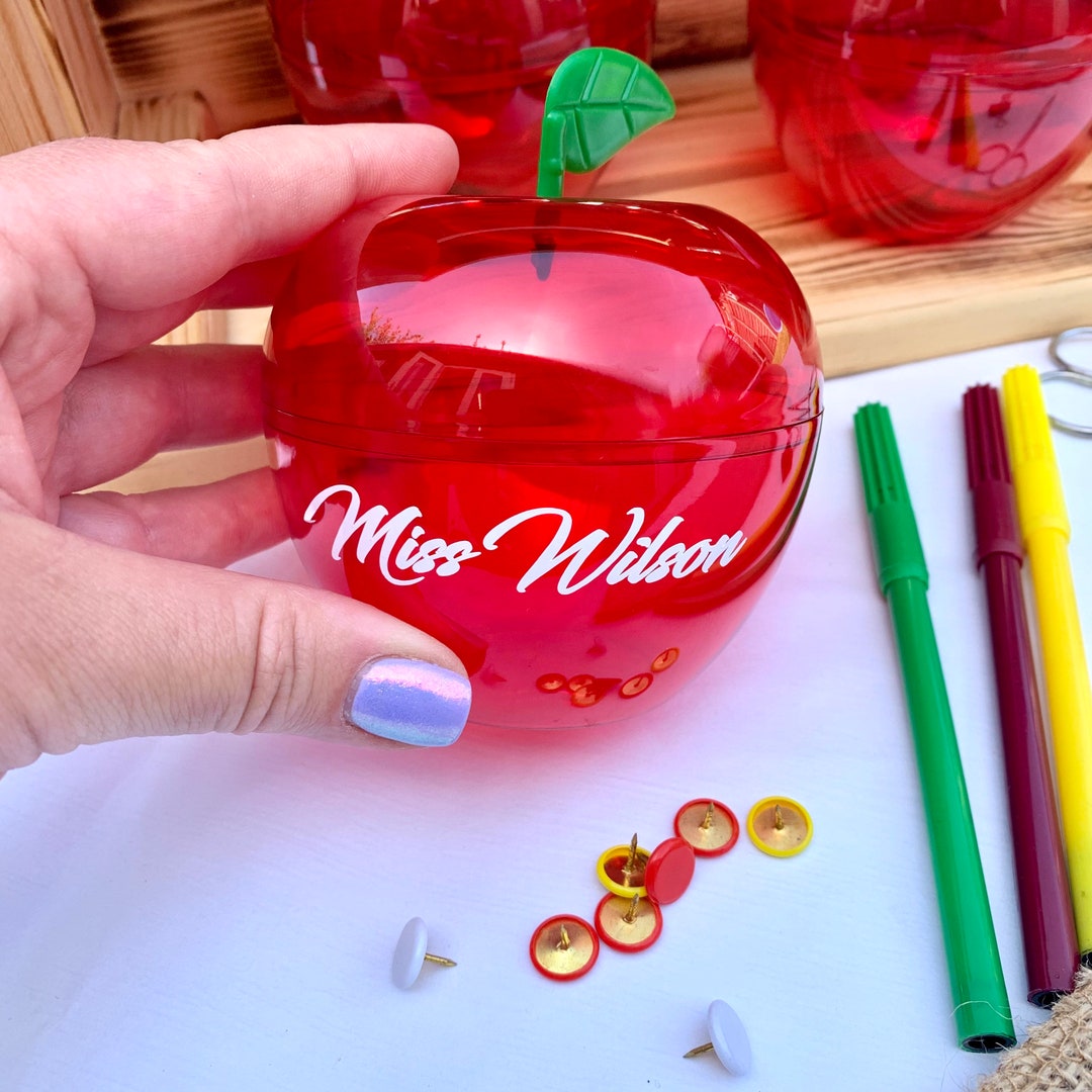 Personalised Teacher Apple, Personalised Teacher Gift, Thankyou Teacher ...