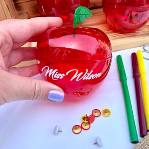 Personalised Teacher Apple, Personalised Teacher Gift, Thankyou Teacher ...