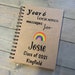 Rainbow Custom Year 6 Leavers Notebook, End of School, School Leavers ...