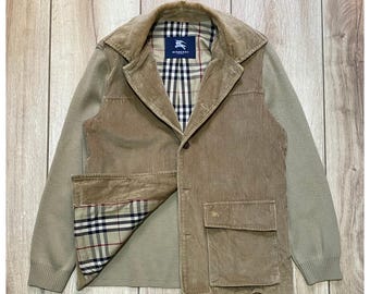 Vintage Burberry Waxed Coat Jacket Size XL Full Zip Vintage Burberry Waxed Coat Jacket Size XL Full Zip