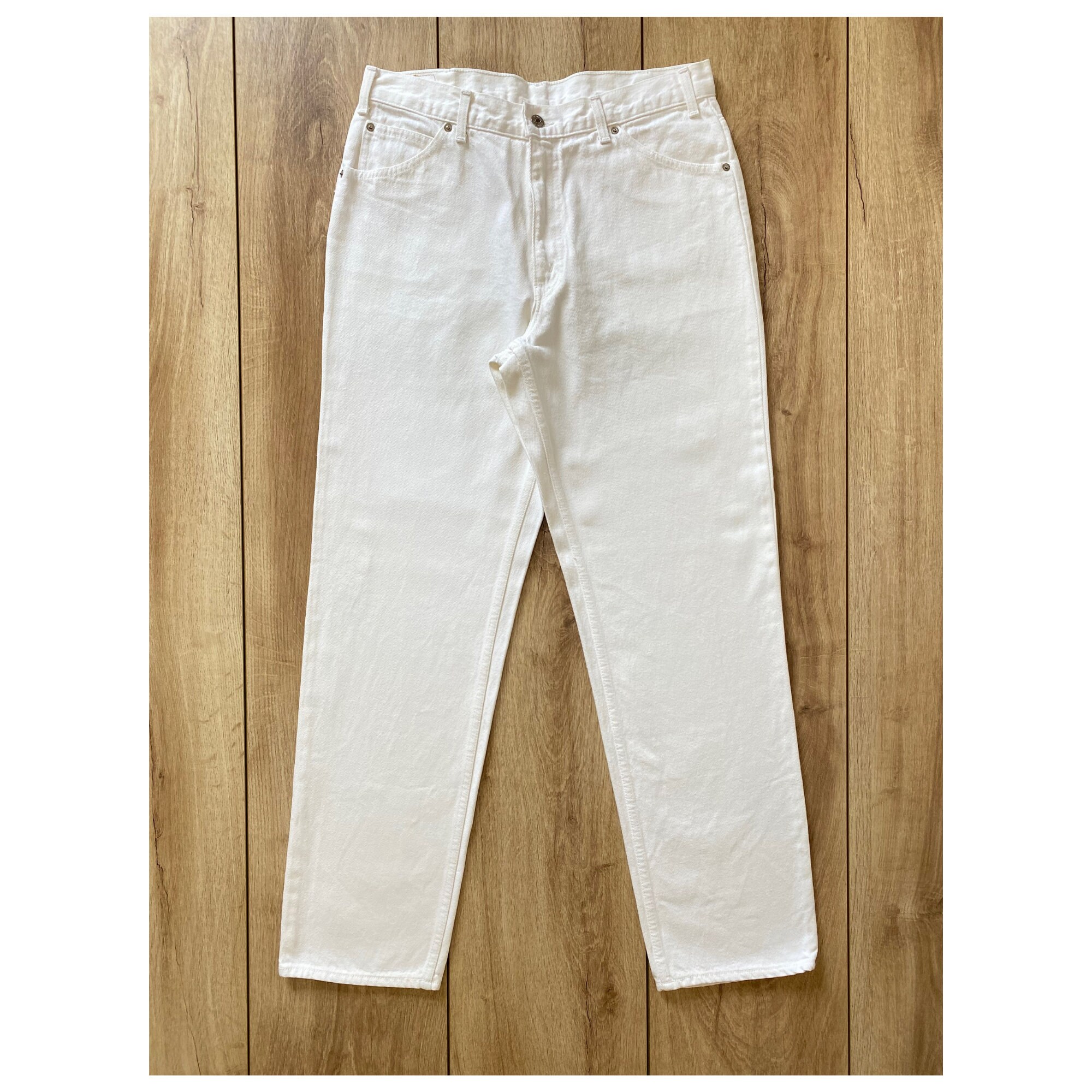 Unique Vintage Levi's 646 Orange Tab Jeans in Classic White With ...