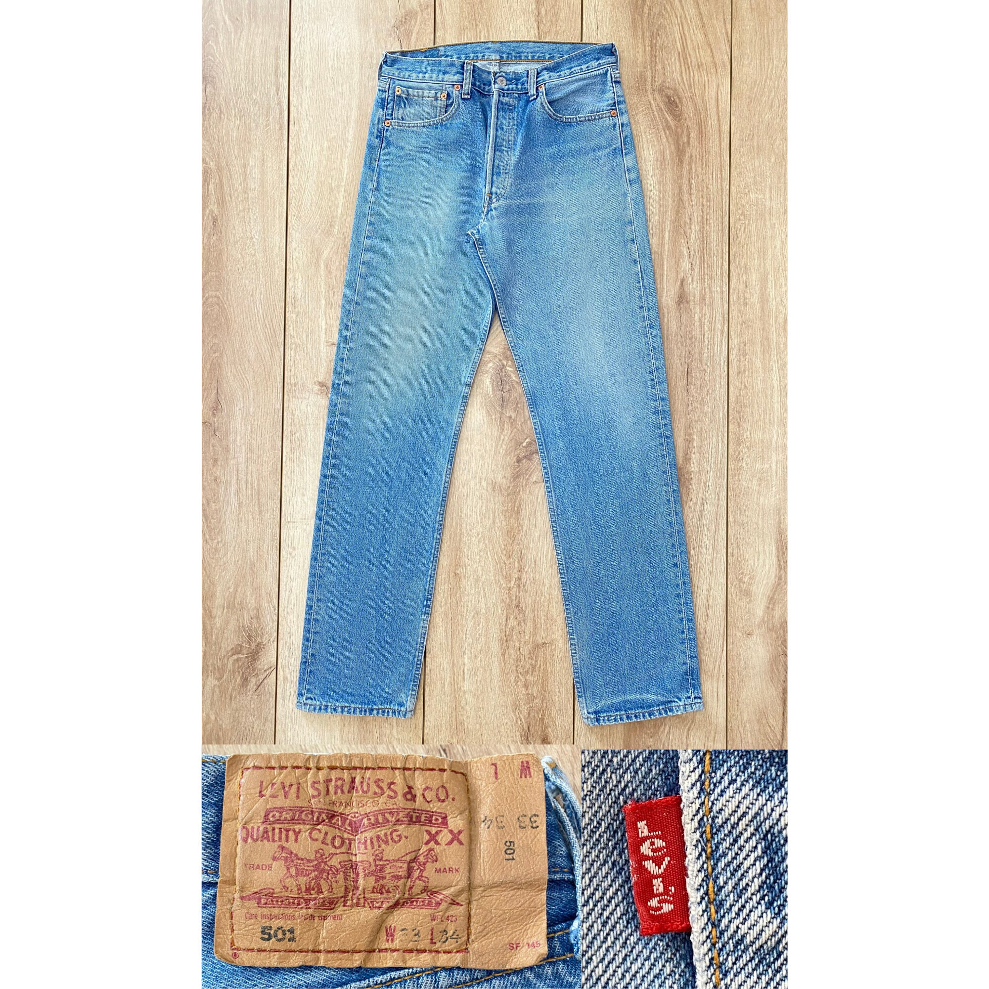 Levis 501 W30 L34 - Etsy Levis 501 W30 L34 - Etsy