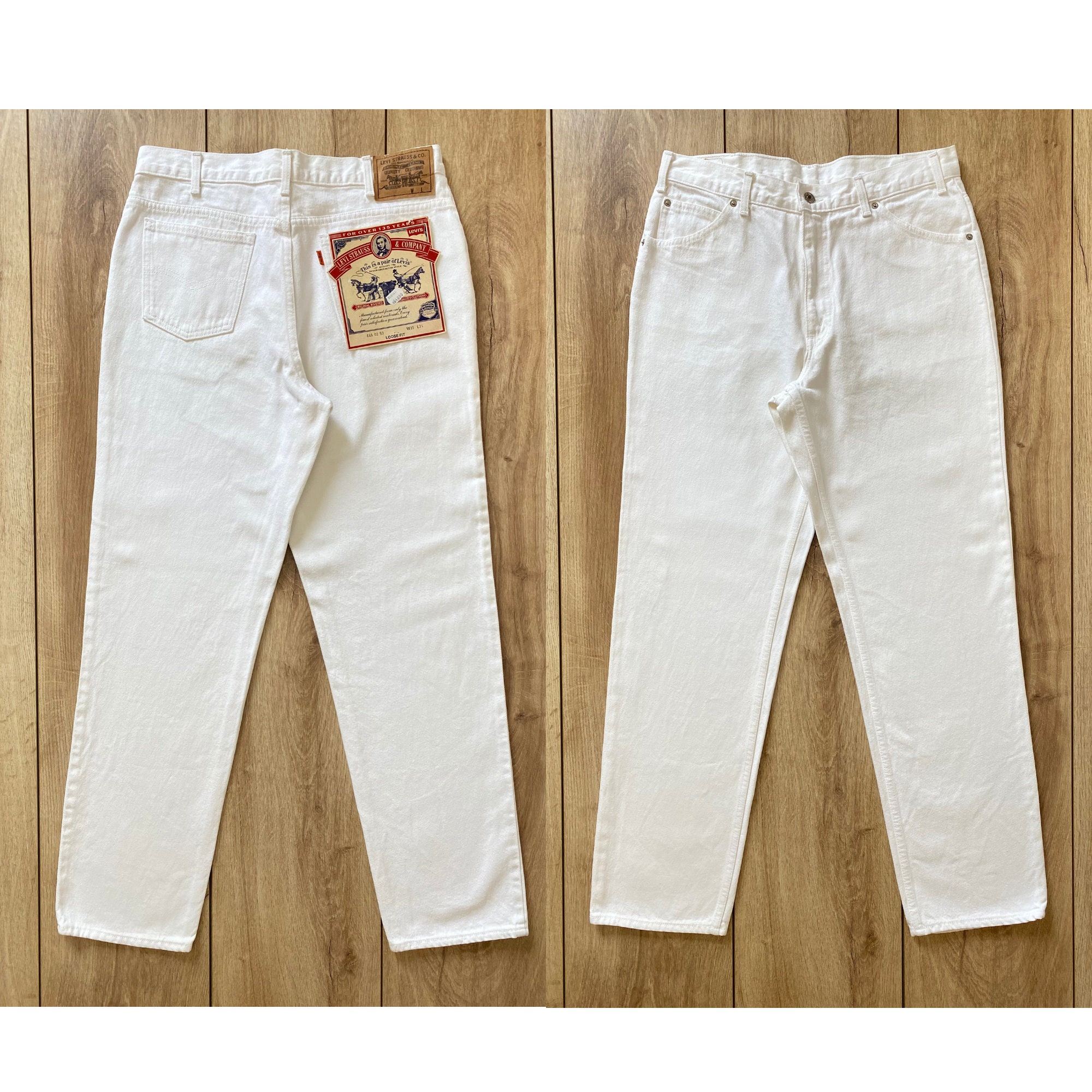 Unique Vintage Levi's 646 Orange Tab Jeans in Classic White With ...