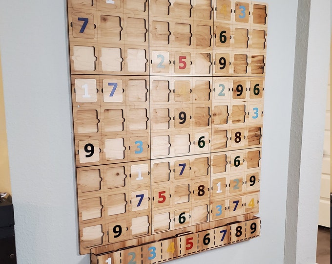 Jumbo Size Wooden Magnetic Wall Mount Sudoku Board - Etsy
