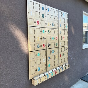 Jumbo Size Wooden Magnetic Wall Mount Sudoku Board - Etsy