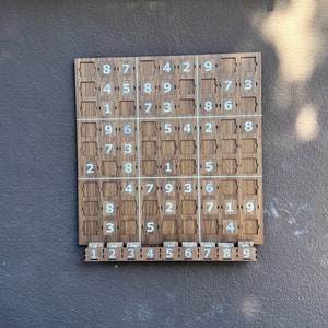 Jumbo Size Wooden Magnetic Wall Mount Sudoku Board - Etsy