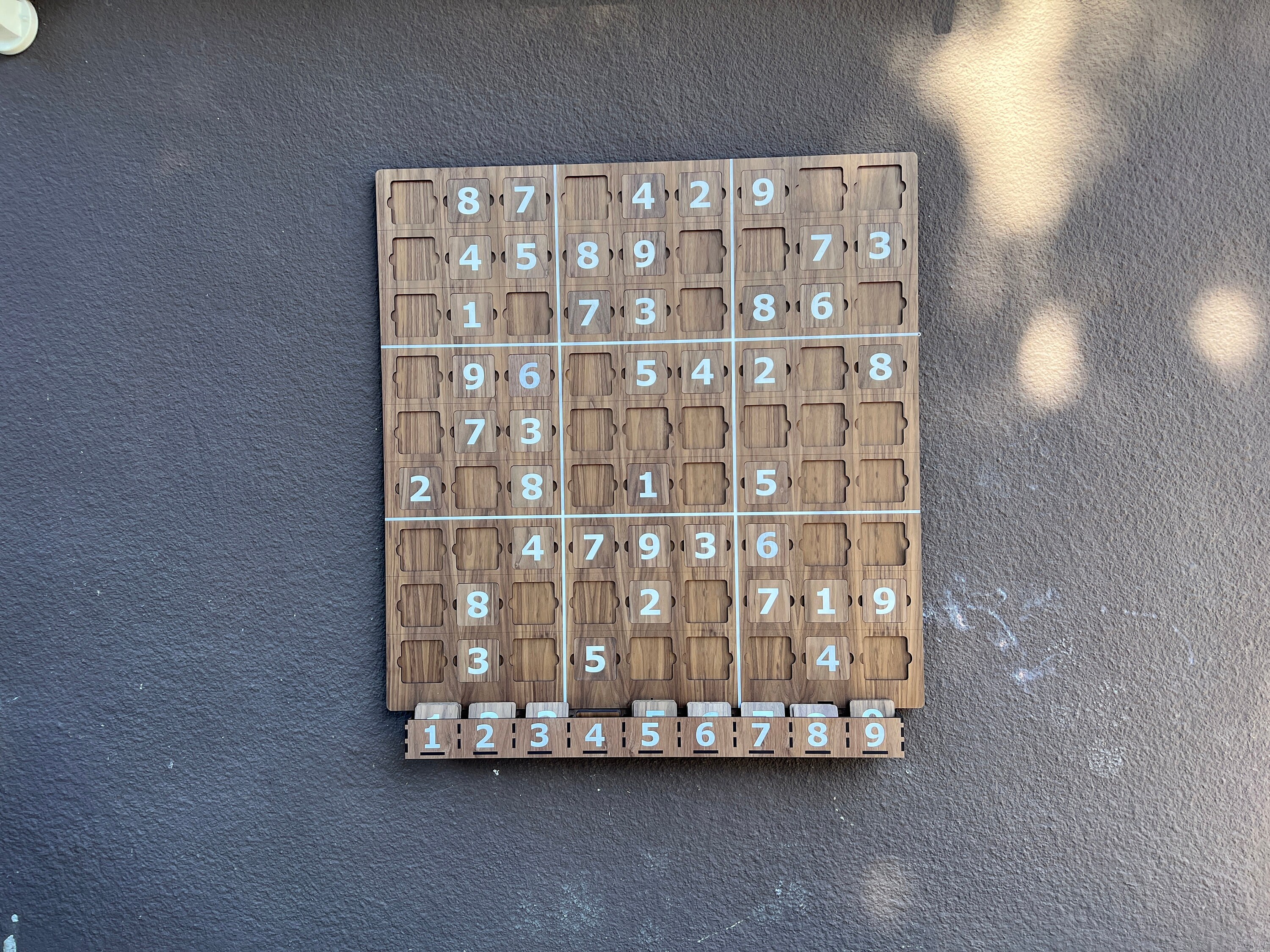 Jumbo Size Wooden Magnetic Wall Mount Sudoku Board - Etsy