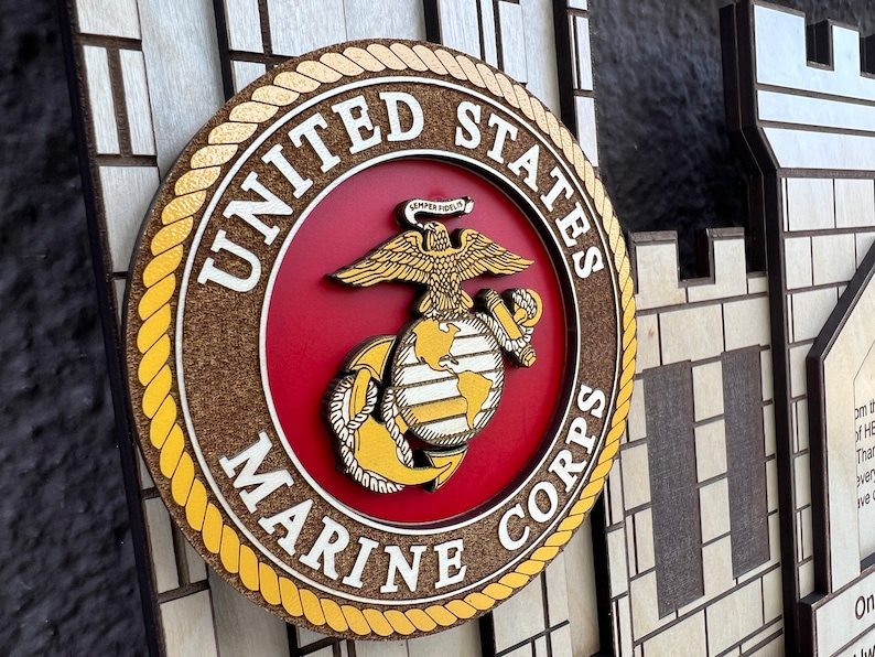 Marine Combat Engineer Wooden Plaque - Etsy