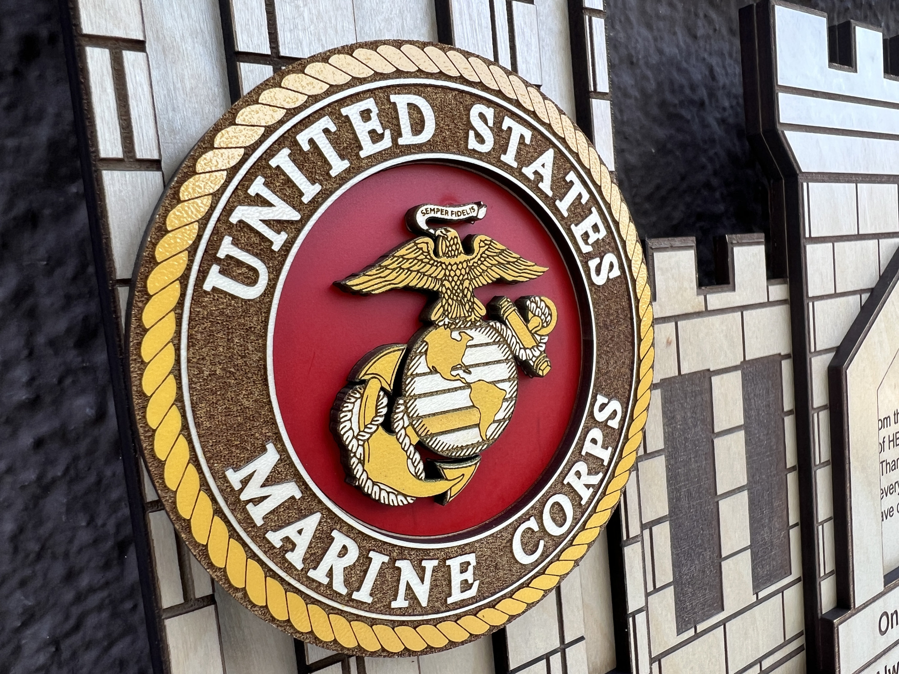 Marine Combat Engineer Wooden Plaque - Etsy