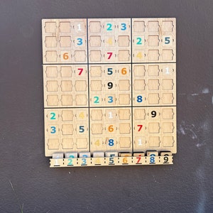 Jumbo Size Wooden Magnetic Wall Mount Sudoku Board - Etsy