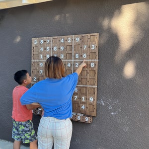 Jumbo Size Wooden Magnetic Wall Mount Sudoku Board - Etsy