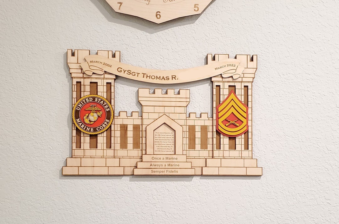 Marine Combat Engineer Wooden Plaque - Etsy