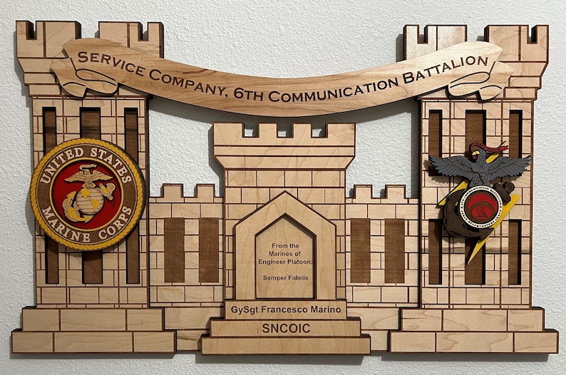 Marine Combat Engineer Wooden Plaque - Etsy