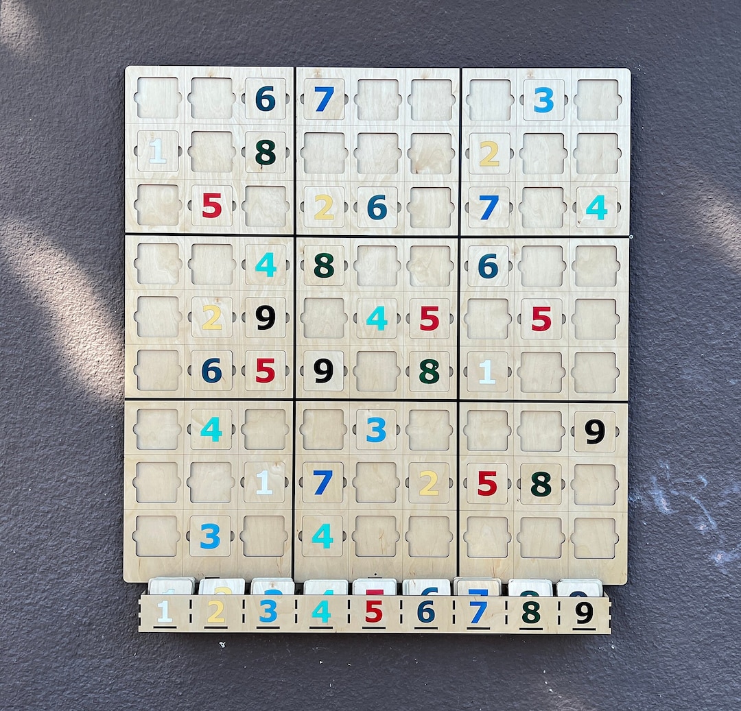 Jumbo Size Wooden Magnetic Wall Mount Sudoku Board - Etsy