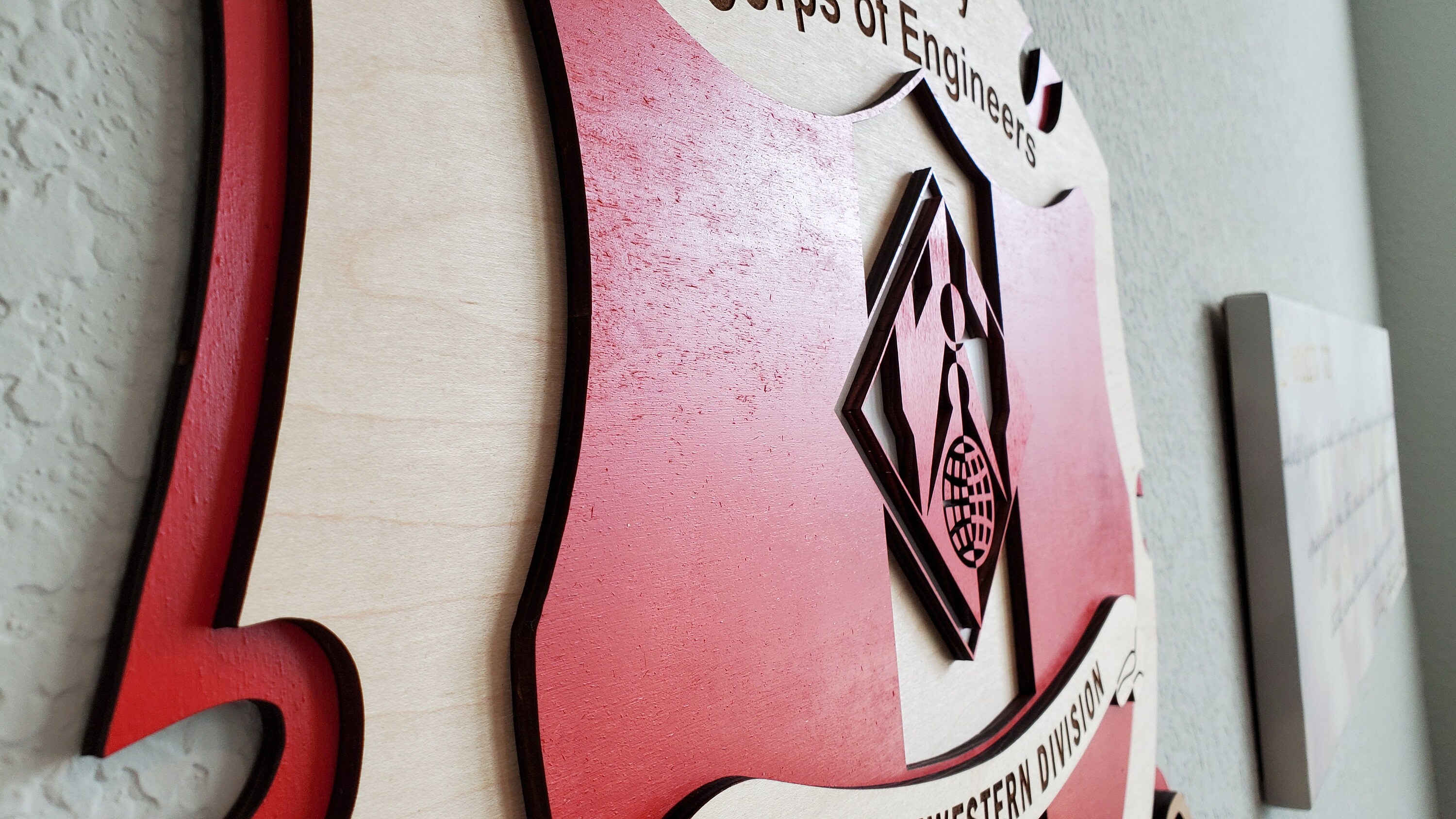 Custom 3D wooden Engineer Regimental Crest with US Army Corps | Etsy