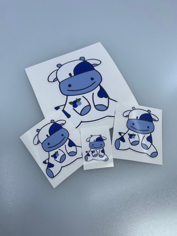 Stickers, Labels & Tags NEW Animal Sticker Blueberry Cow Vinyl Sticker ...