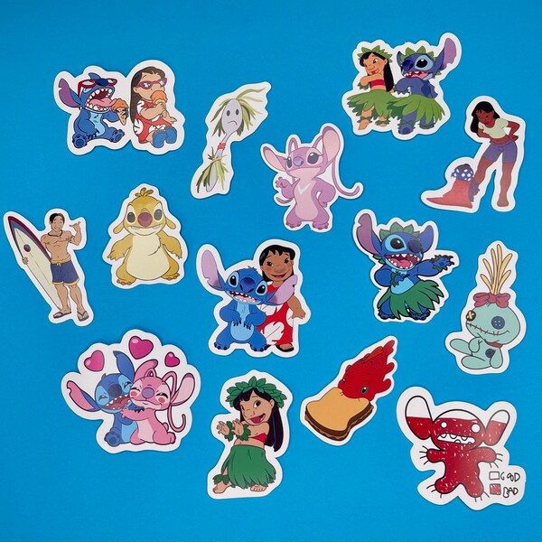 Lilo and Stitch Party Labels - Etsy