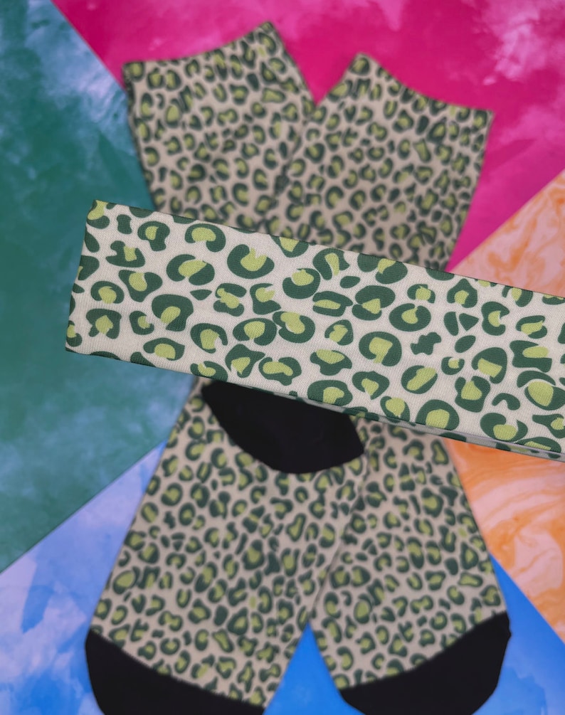 MATCHING Cheetah Girl Inspired Colorful Rainbow Cheetah Headbands and ...