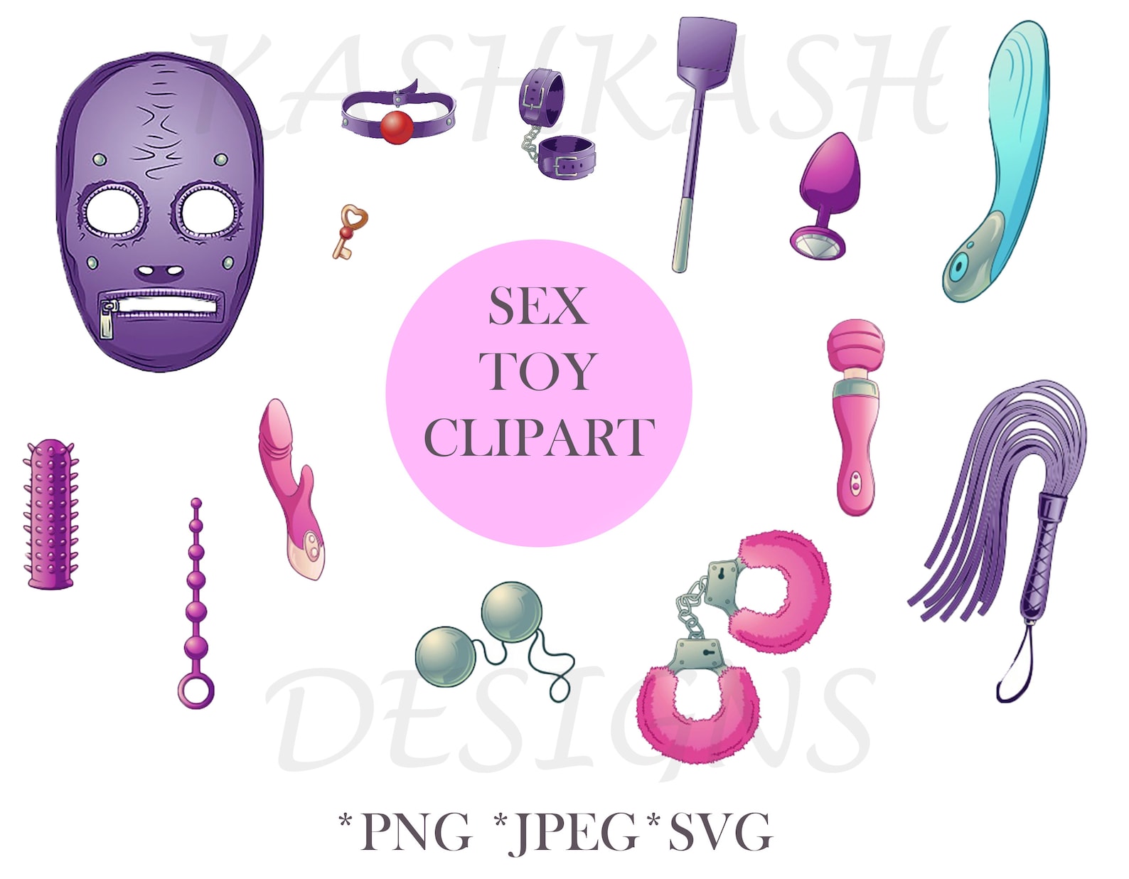 Adult Sex Toy Clipart Sex Toys Sex Clipart Digital Download Dildo