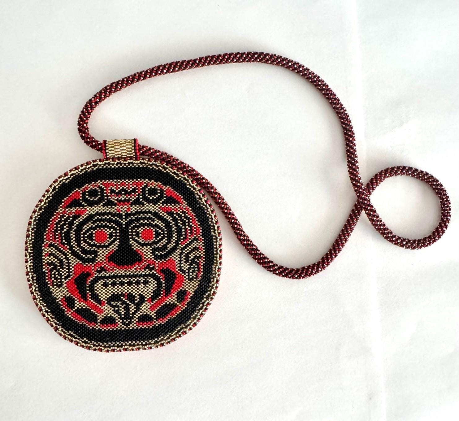 Aztec/mayan Calendar Beaded Medallion - Etsy