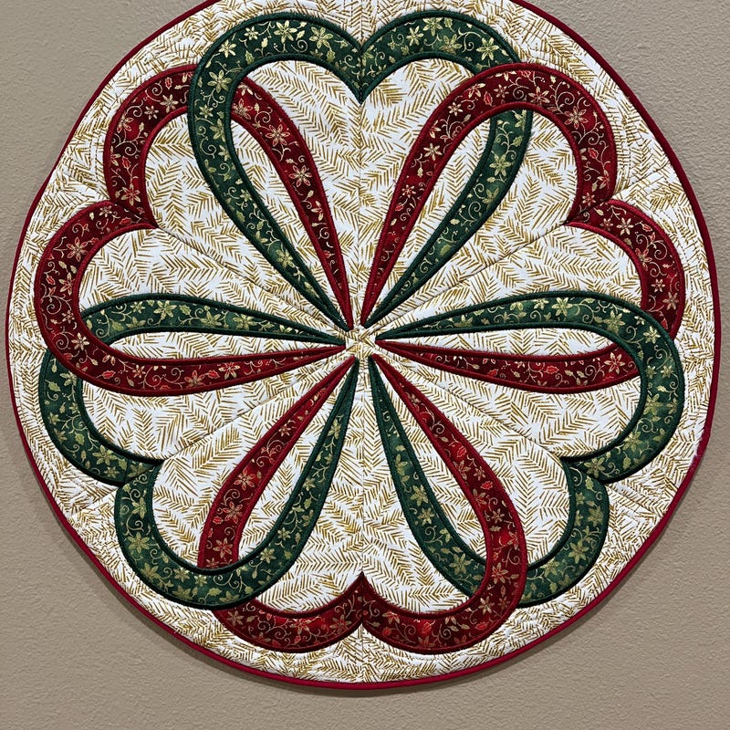 Appliqued Table Topper - Etsy