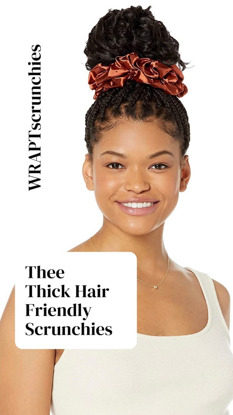 Extra Large Satin Scrunchies for Locs, Thick Natural Hair & Braids | XL ...
